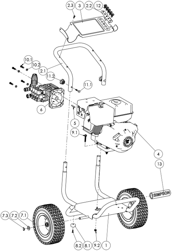 Simpson PS4240H-SP | Partswarehouse