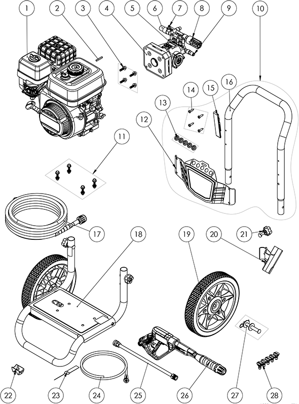 Simpson PS61254 Pressure Washer | PartsWarehouse