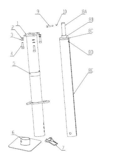 Ultra-Fab 38-944017 Ultra 3500/3502/3002 Electric Tongue Jack ...