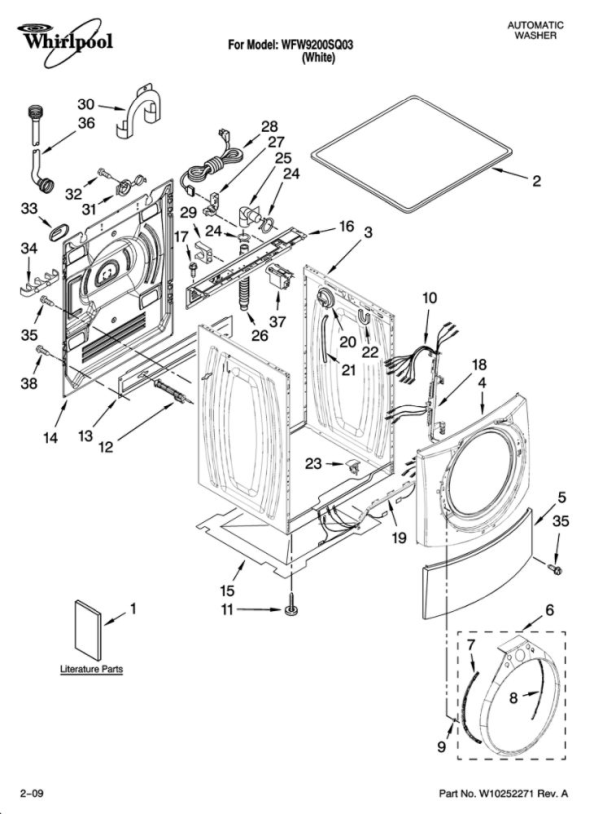 Whirlpool WFW9200SQ03 Washer | Partswarehouse