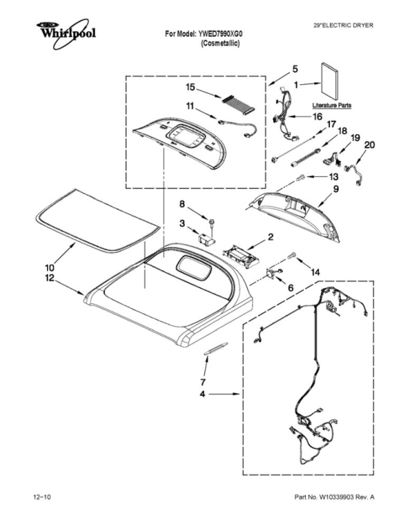 Whirlpool YWED7990XG0 Electric Dryer | Partswarehouse