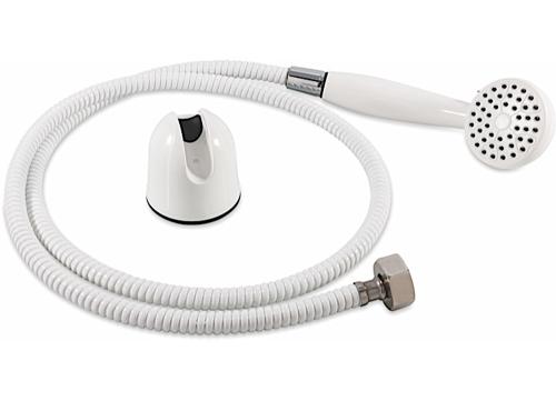 Camco Shower Head Kit W/Garden Hose Fittings And Suction Cup Mount #CMC ...