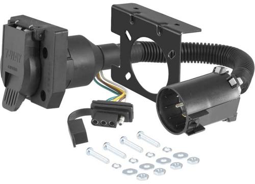 Curt Manufacturing Us Car To 7 Way Round And 4 Way Flat #CUR-55774 - Rv ...