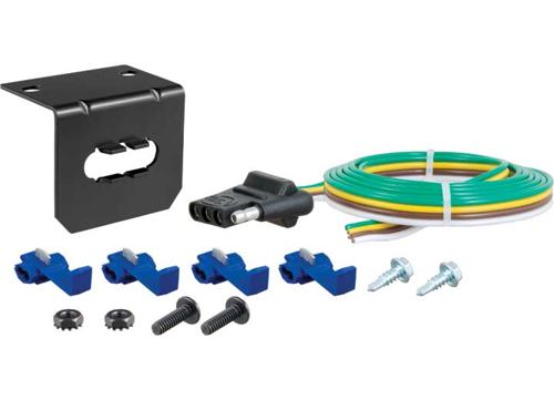 Curt Manufacturing 4Way Flat Connector Socket Mounting Bracket & Socket ...