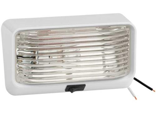 Draw-Tite Porch Light #78 Clear With Ash White #5 Base & Switch #DRT-34 ...