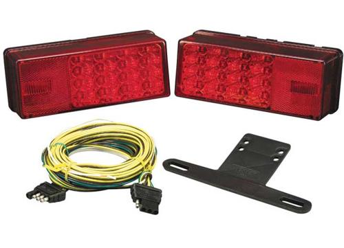 Draw-Tite Waterproof 3In X 8In Low Profile Trailer Light Kit(Incl Tail ...