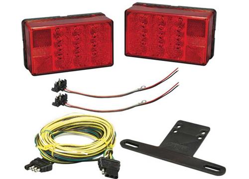 Draw-Tite Waterproof 4In X 6In Low Profile Trailer Light Kit(Incl Tail ...