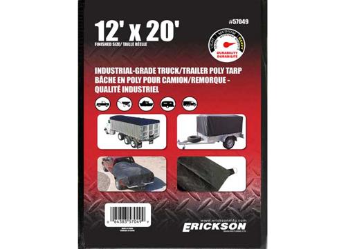 Erickson Manufacturing 12Ft X 20Ft Truck/Trailer Industrial Grade Poly ...