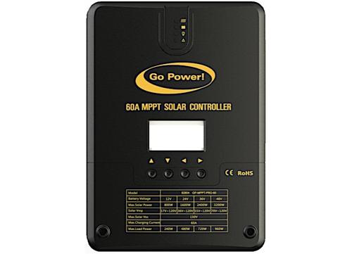 Go Power! Gpmpptpro60: 60 Amp Mppt Solar Controller W/Built In Digital ...