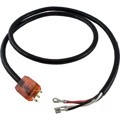Hydro-Quip Cord, P1, 2Spd, Molded/Lit, 48", 115v/230v, 15A, Red #HYR-30 ...