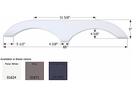 Icon Technologies Limited Rv Fender Skirt Tandem Pilgrim Fs770 Midnight ...