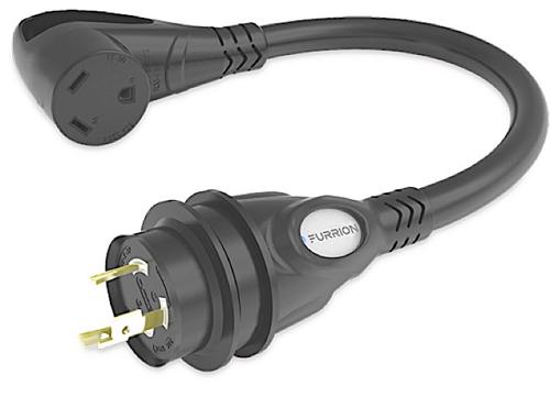 Lippert Rv Pigtail 30A Rv Conn Tt30R (F) 20A Plug L520P (M) Black #LIP ...