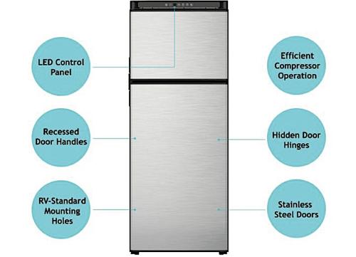 Norcold-10-Cu-Ft-Dc-Compressor-Refrigerator-Lh-Door-Stainles