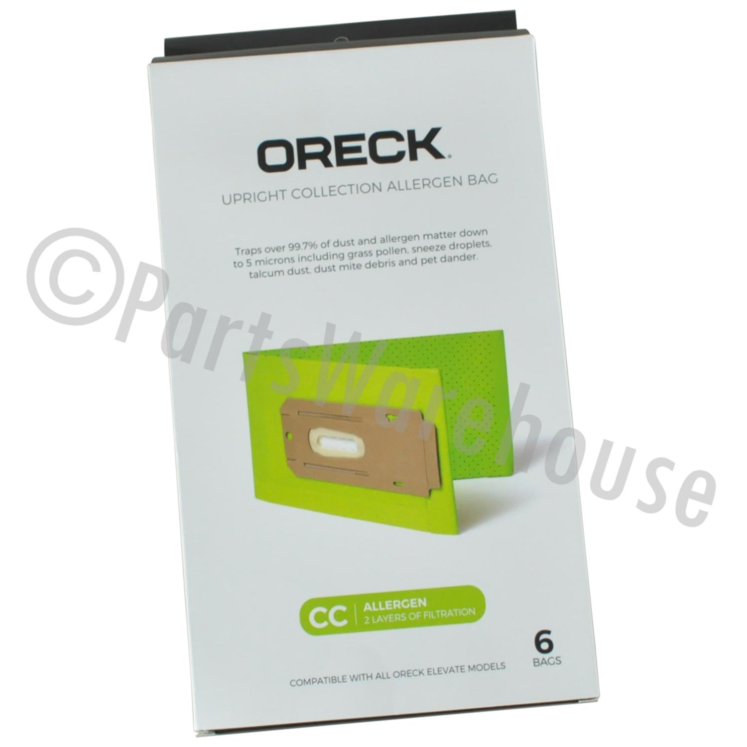 Oreck Paper Bags-Oreck Cc,6Pk,Saniseal,Green #ORE-AK12206 - Vacuum ...