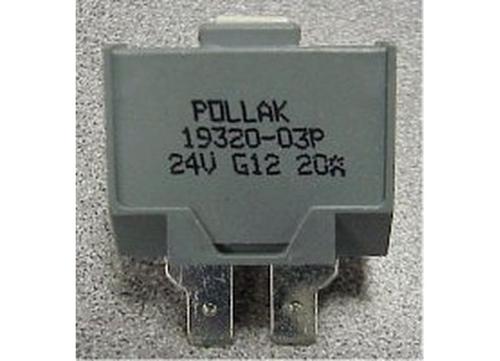 Pollak Engineered Circuit Breaker Maxistyle 20 Amp Plastic Manual Reset ...