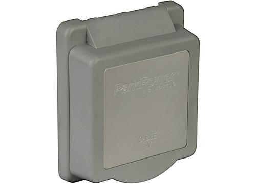 Park Power Cable Tv Standard Gray Inlet #PRK-TV6574-RV-G - Rv Parts and ...