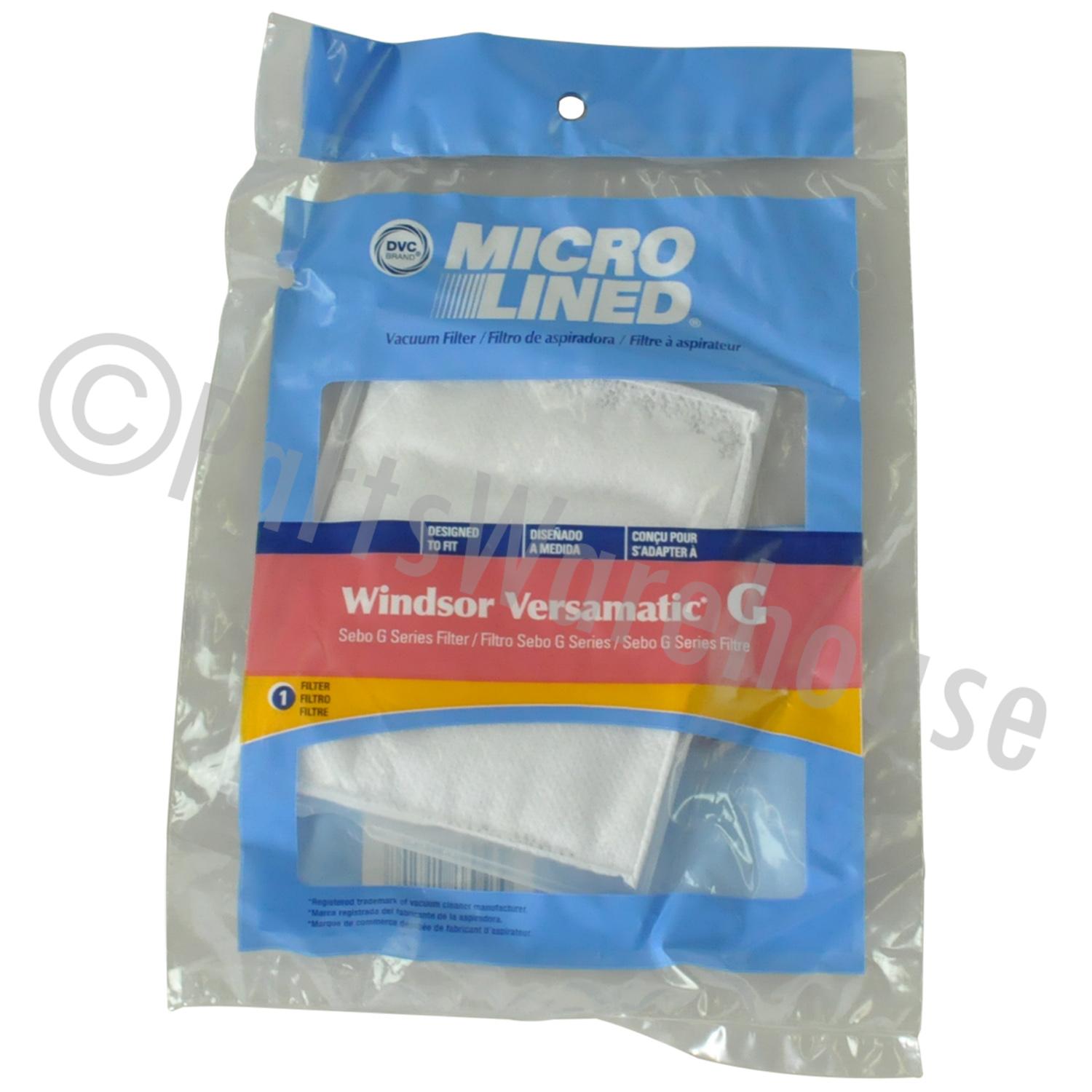 Replacement Filter, Dvc Windsor Versamatic Sebo G Series 1Pk #REP ...
