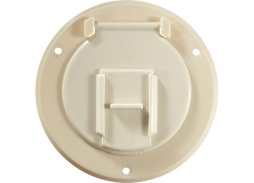 Rv Designer Basic Cable Hatch Round Col White 4.3In X 2.3In ...