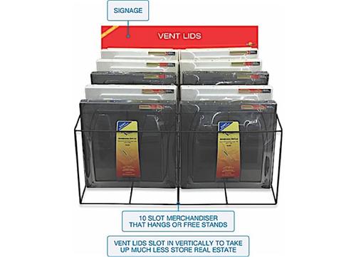 Rv Designer Vent Lid Merchandiser Rack Drop Ship Only #RVD-KIT-VENTLID ...