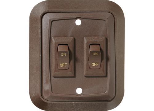 Rv Designer Wall Plate Switch Double 3.53In X 3In On/Off Spst Includes ...