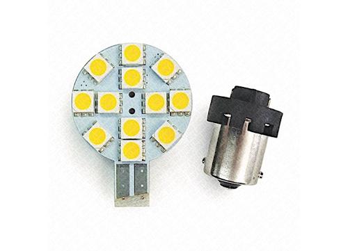 Rv Lighting Inc 2In1 Led Bulb T10 & Ba15S Connectors W/12 Leds Warm ...