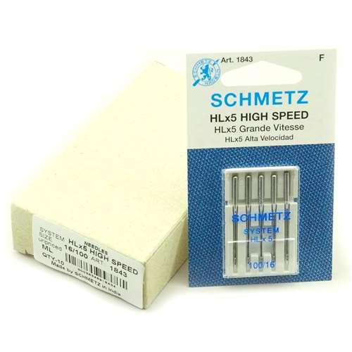 Schmetz Hlx5 100/16 Needle Size 16 5 To Pack #SEW-S1843 - Sewing Parts ...
