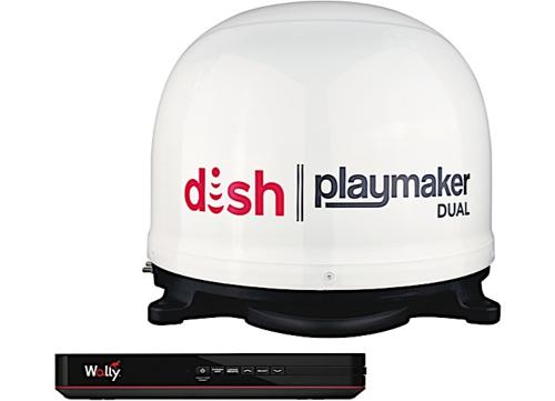 Winegard-Dish-Playmaker-Dual-With-Wally-Receiver-Bundle-Whit