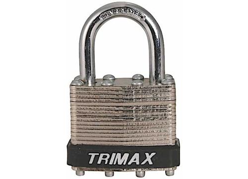Trimax Locks Dual Locking 40mm Solid Steel Laminated Padlock W/ #WYE ...