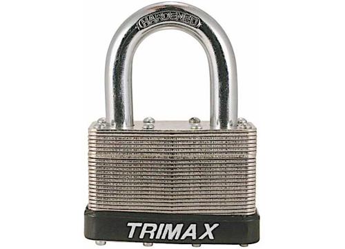 Trimax Locks Dual Locking 65mm Solid Steel Laminated Padlock W/ 15In X ...