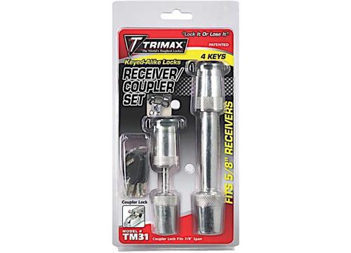 Trimax Locks Trimax 5/8 Receiver Lock And Coupler Lock Keyed A #WYE ...